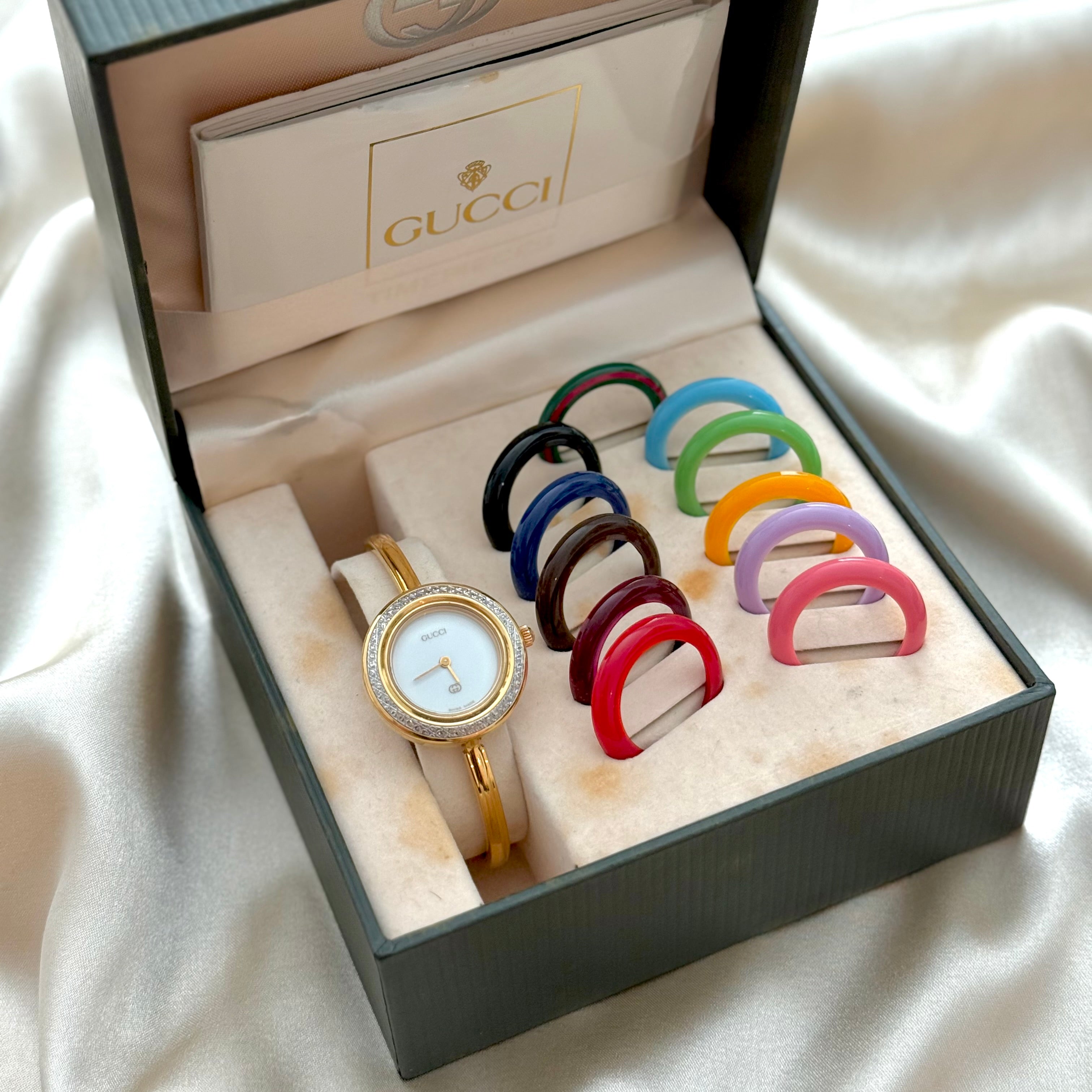 VINTAGE GUCCI DIAMOND CUT BEZEL WATCH (12 BEZELS) – Panahon Designs
